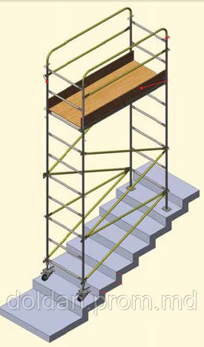 Подмости передвижные для лестничного марша - Schela-mini Mobila pentru ...